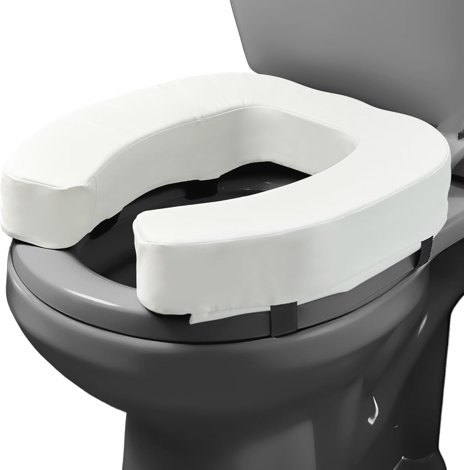 Toilet Seat Riser for Seniors - Adds 3 inches. Universal Fit - Firm ...