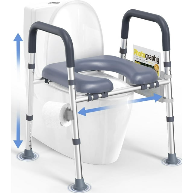 Toilet Seat Risers for Seniors, FSA HSA Eligible Raised Toilet Seat ...