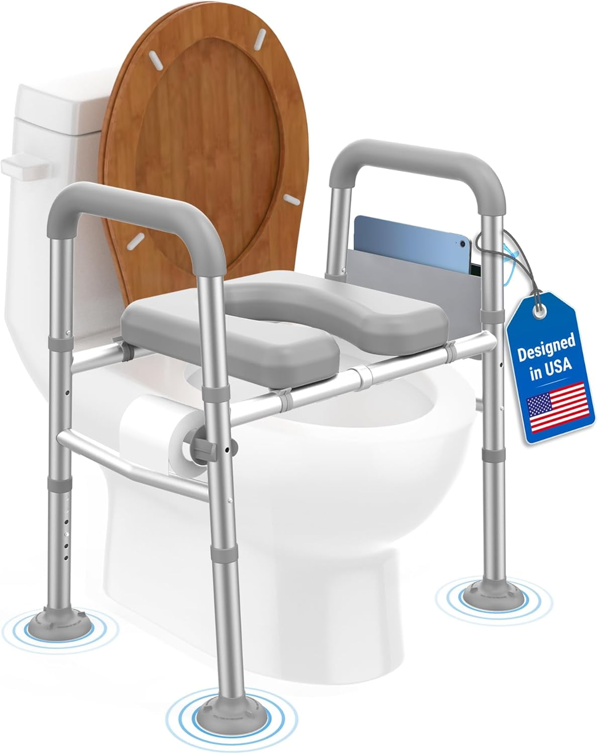 Toilet Seat Risers for Seniors, FSA HSA Raised Handicap Toilet Seat ...