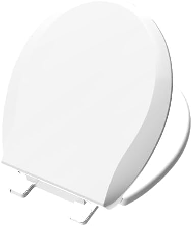 Toilet Seat Round Soft Close16.5'', Toilet Lid Slow Close Quiet No Slam ...