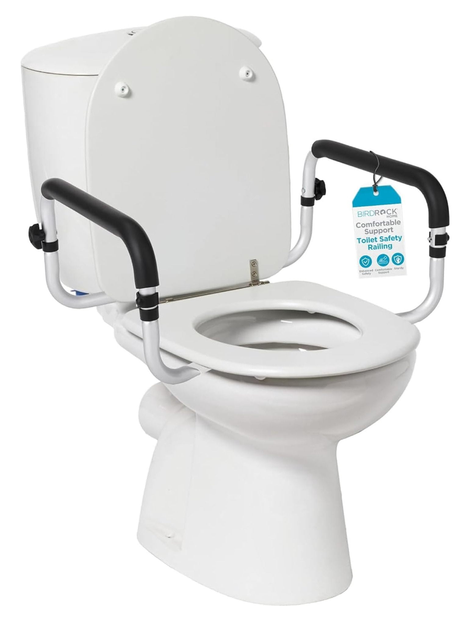 Toilet Seat Safety Rail for Seniors | Handrail Support Safety Frame for ...