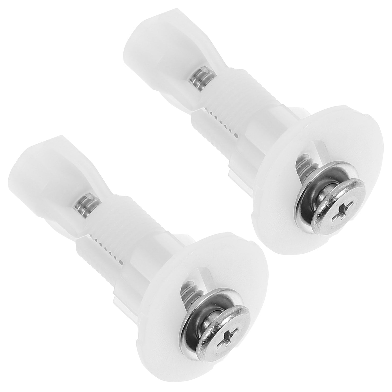 2 Pcs Toilet Seat Screws and Hinges for Fixing and Replacement Parts ...