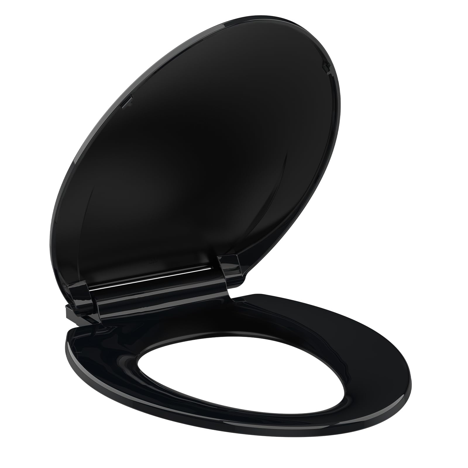 Toilet Seat, Soft Close Toilet Seat Quiet Lid, Quick-Release Hinges and ...