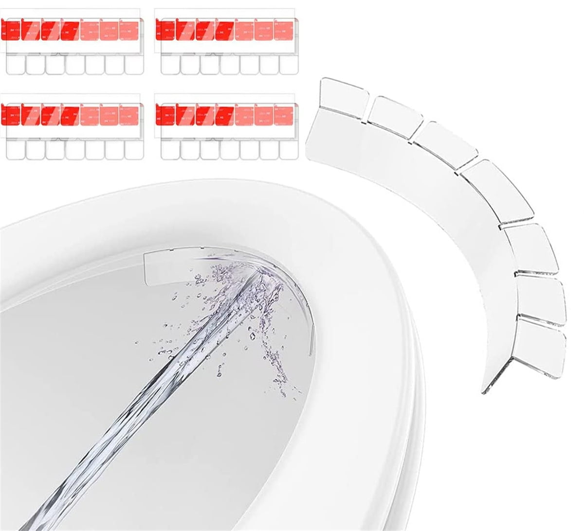 Toilet Seat Splash Guard,4 Pack Seat Pee Guard, Training Pee Splash ...