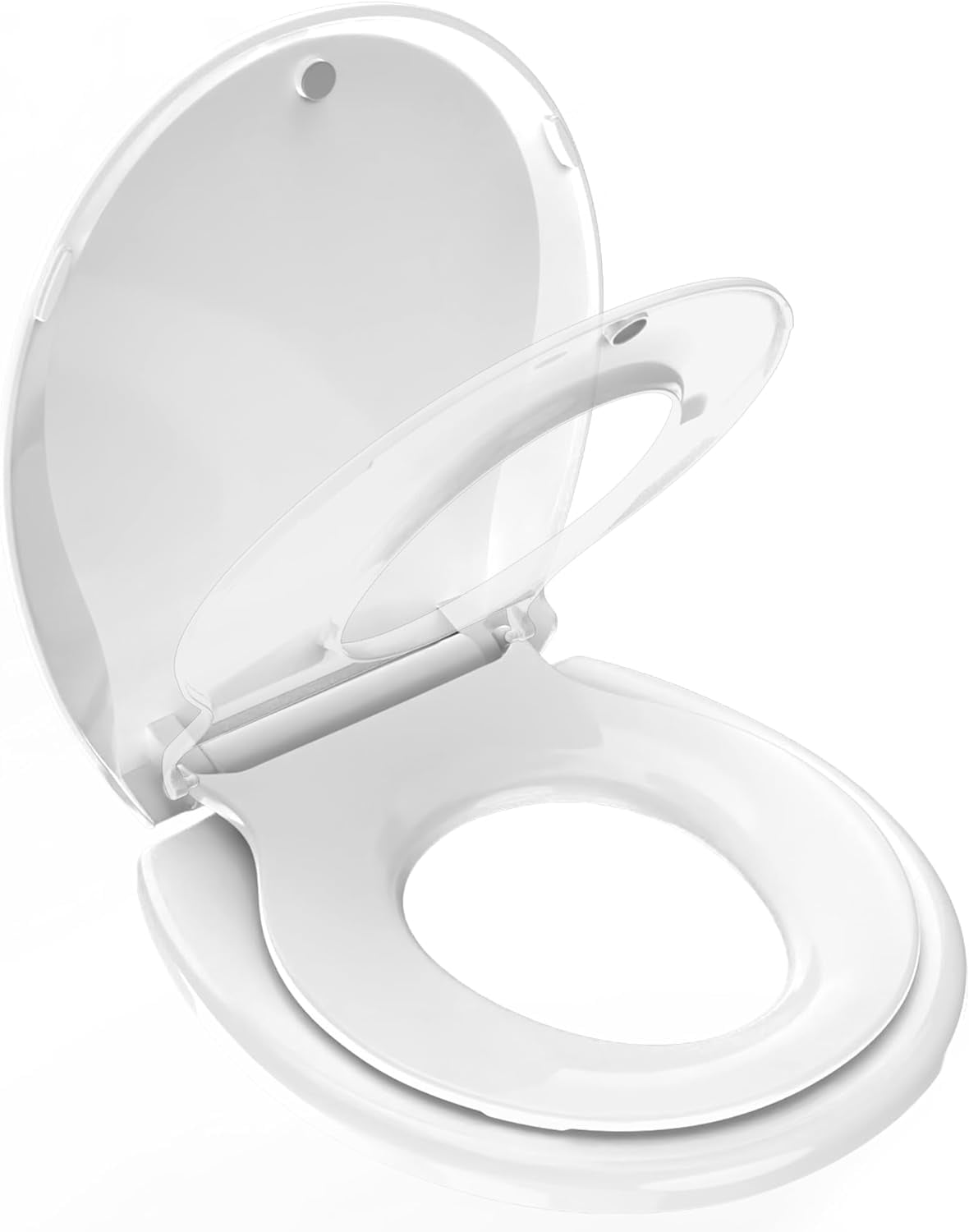 Toilet Seat with Toddler Seat, Potty Training Round 2 in 1 Soft Close ...