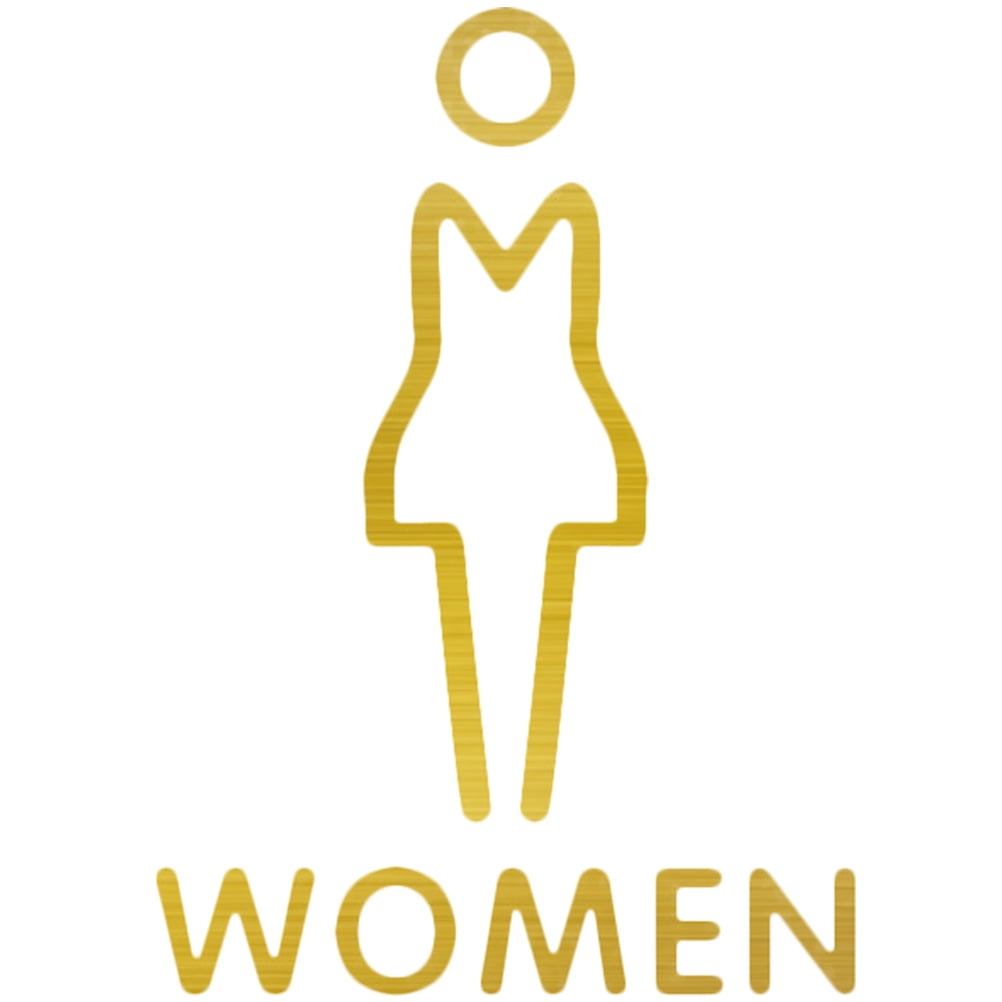 Toilet Sign Decor Women Restroom Sign Lavatory Sign Plates Female ...