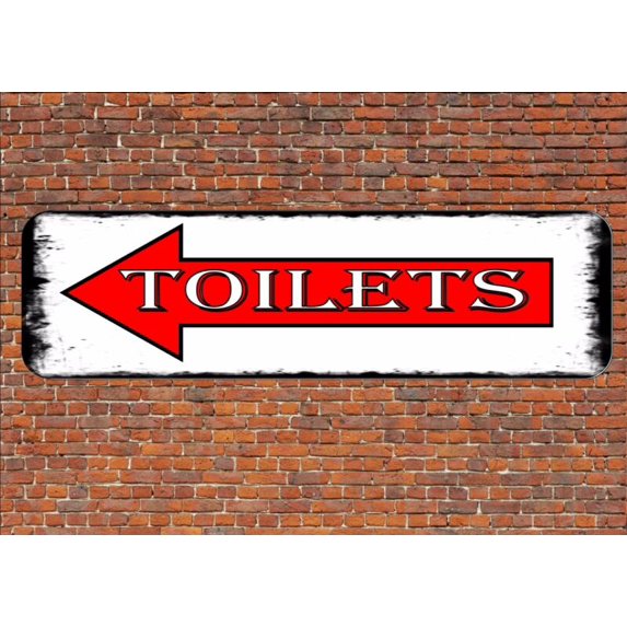 Toilet Sign Ladies & Gents Toilet Rest Room Sign Bathroom Sign Toilet ...
