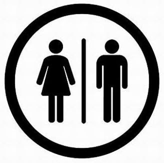 Toilet Sign for Door Bathroom Male Female Women Men Toilets WC Notice ...