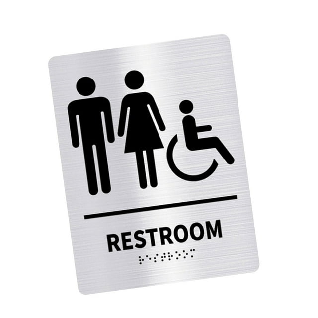 Toilet Signage Men and Women Bathroom Signs WC Public Restrooms Toilet ...