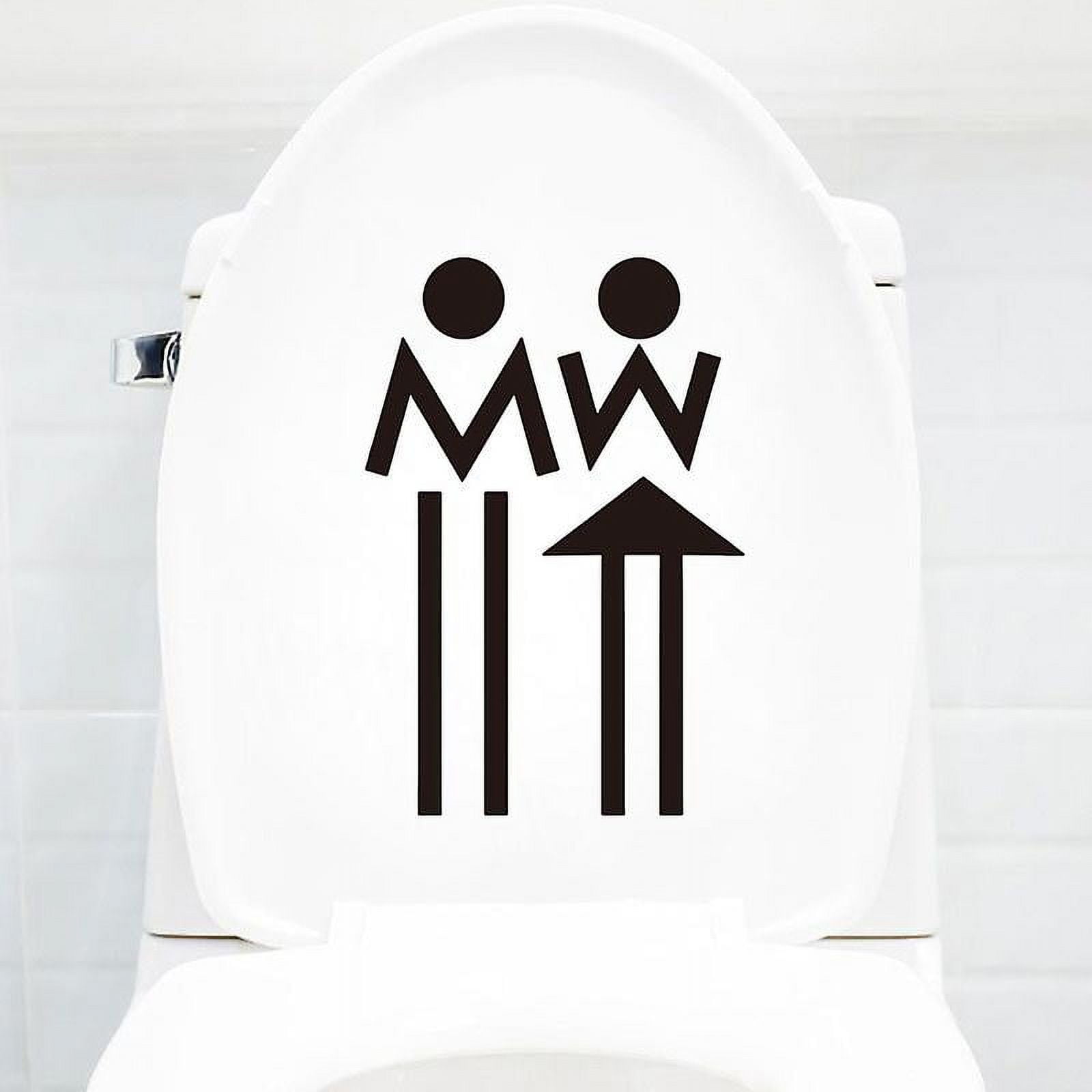 Toilet Smiley Face Decal Funny Bathroom Kitchen Wall Stickers Toilet Seat Decal Wall Art Diy ...