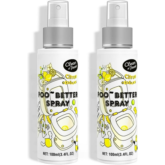 Toilet Spray, 6.8 Fl.oz Poo Spray | Up to 400+ Uses, 100% Natural Plant ...