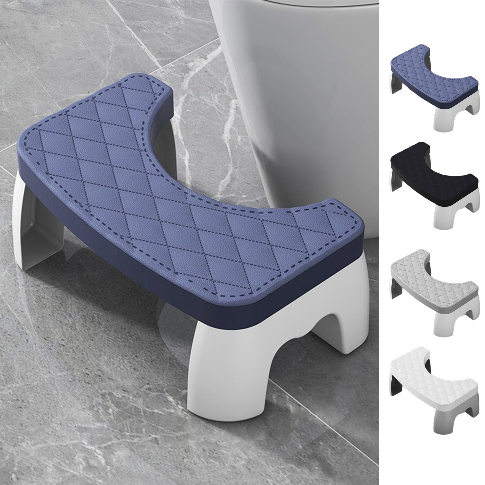 Toilet Step Stool, Bathroom Squatting Aide, Stable Plastic Construction ...