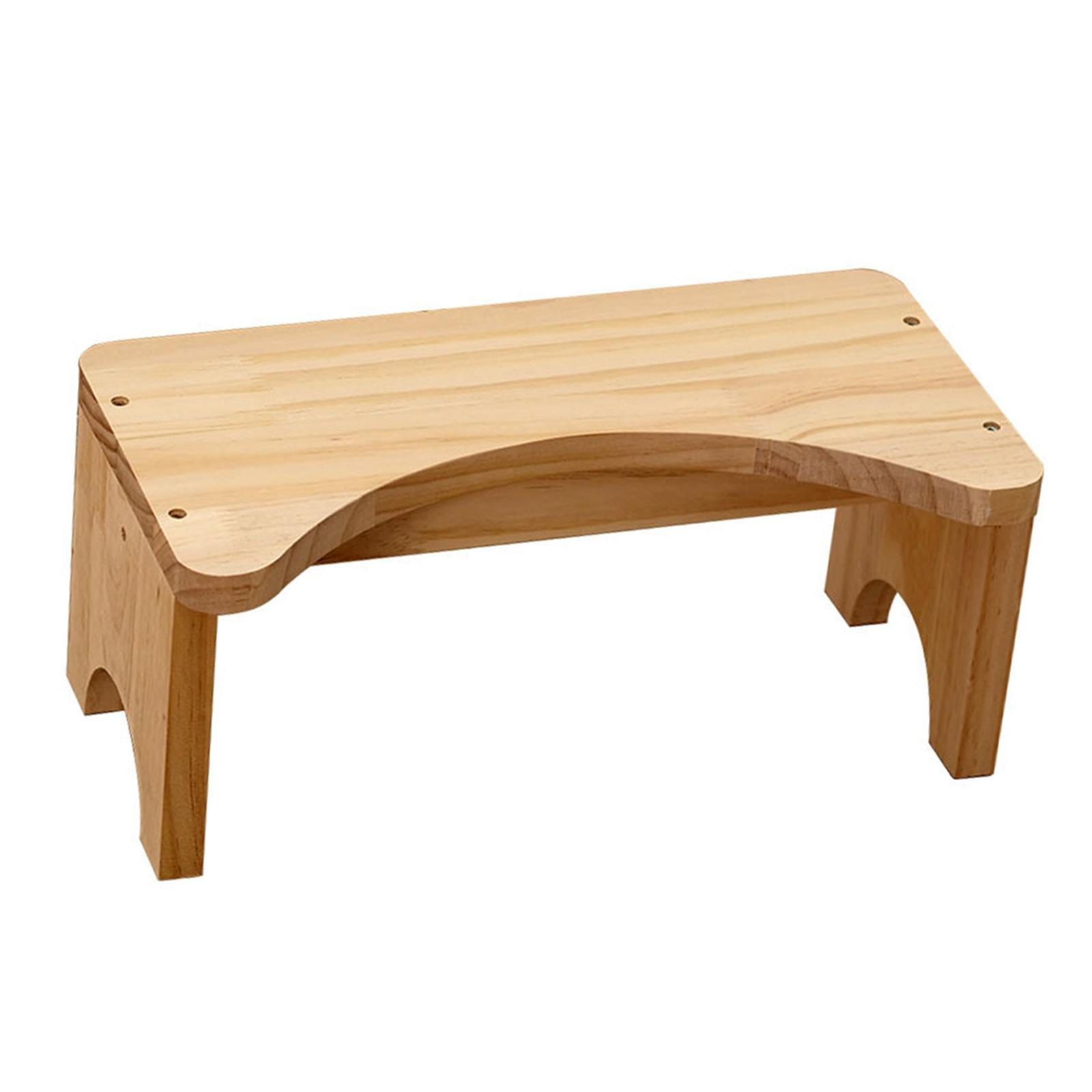 Toilet Stool Bathroom Step Stool Wood Construction for Enhanced Comfort ...