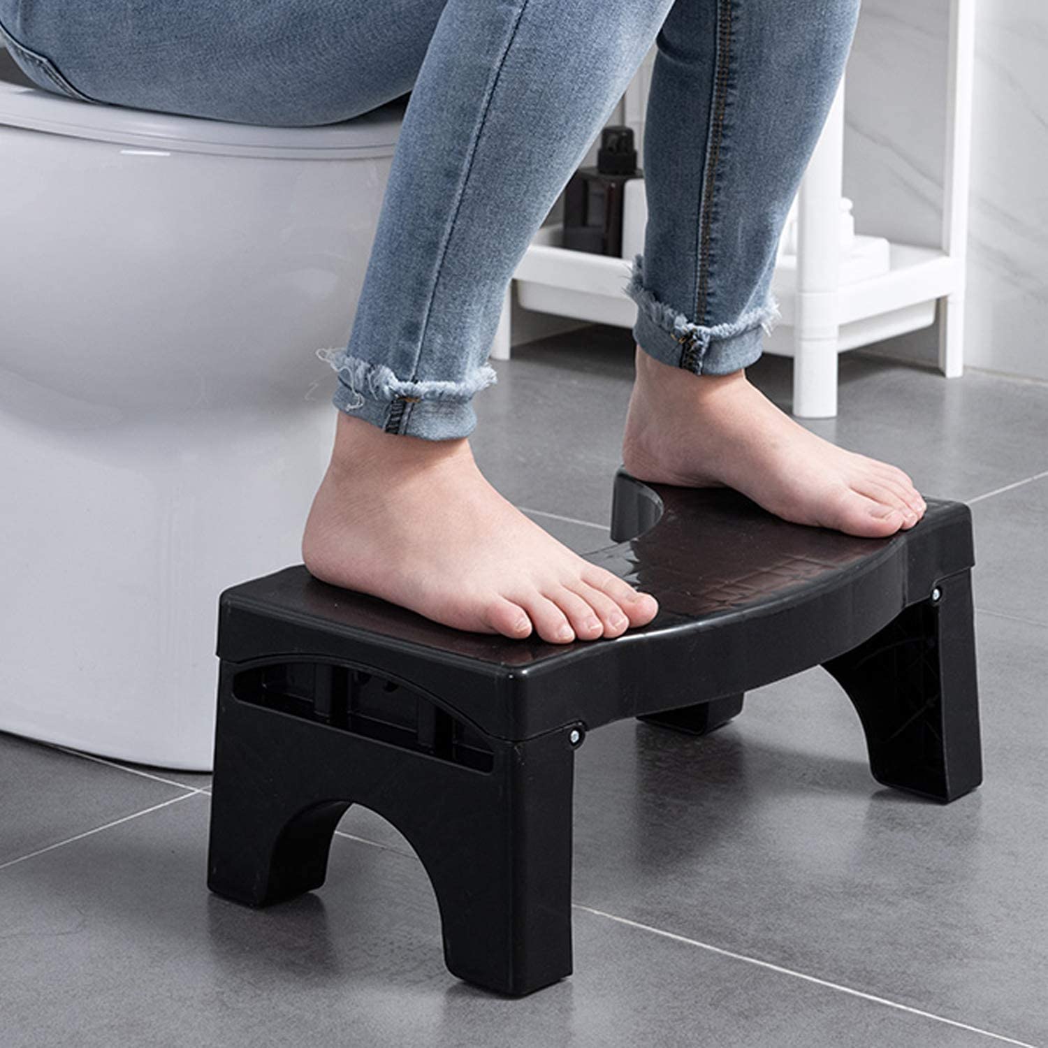 Toilet Stool, Foldable Toilet Potty Step Stool for Adults and Kids ...