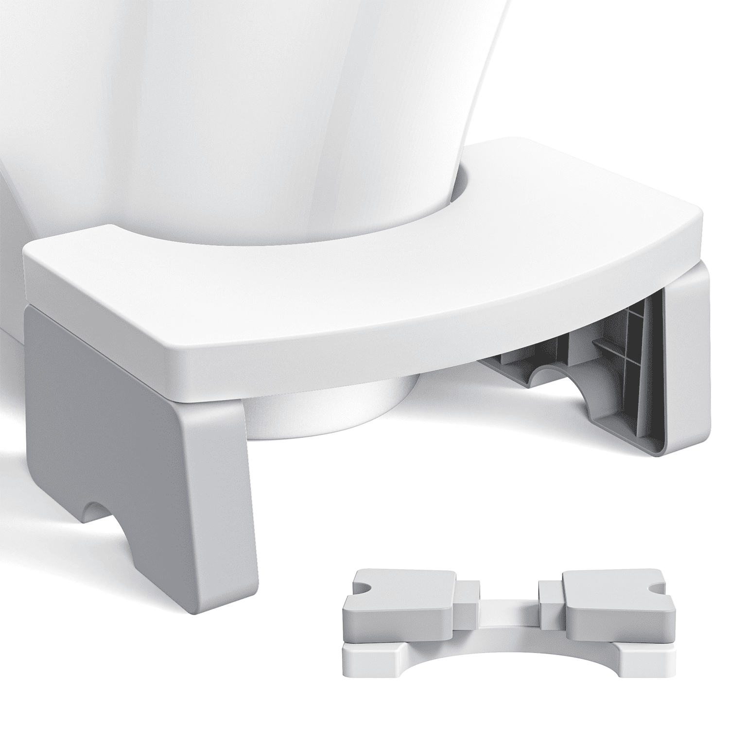 Toilet Stool, Poop Stool for Adults, 7 Inch Portable Toilet Potty Stool ...