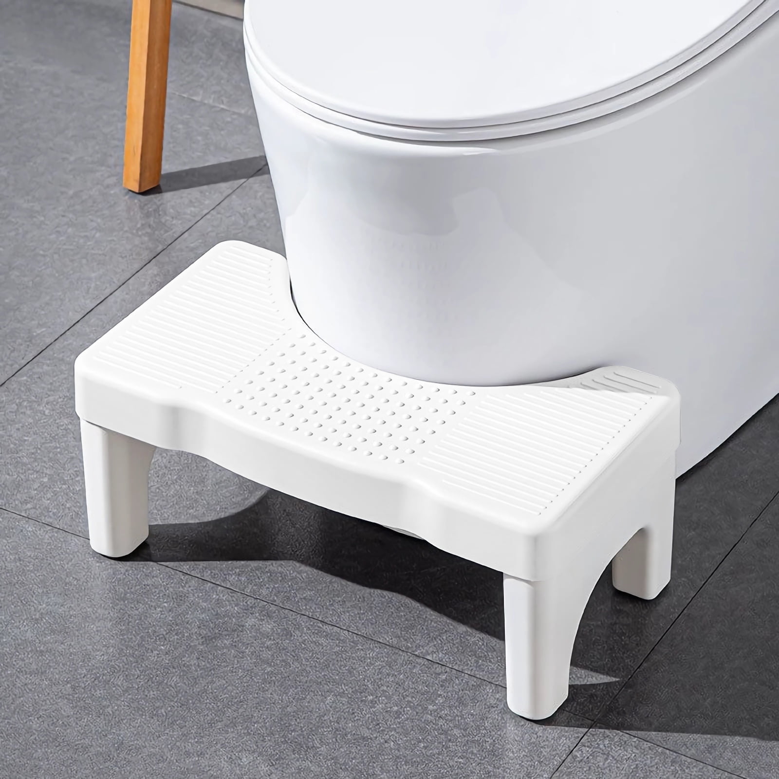 Toilet Stool Squat Adult, BUSATIA 7" Poop Stool Adult, Non-Slip Potty ...