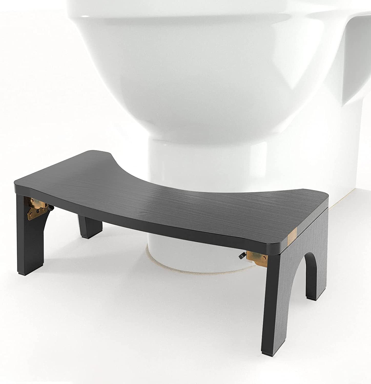 Toilet Stool Wood, Foldable Poop Stool for Adults, 7" Squat Poop Stool ...