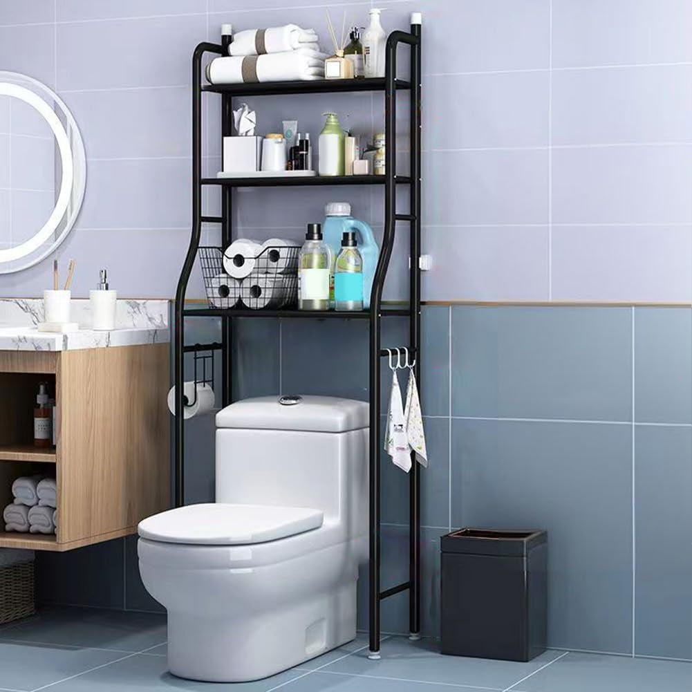 Over The Toilet Storage, 3-Tier Space Saver Metal Bathroom Shelves ...
