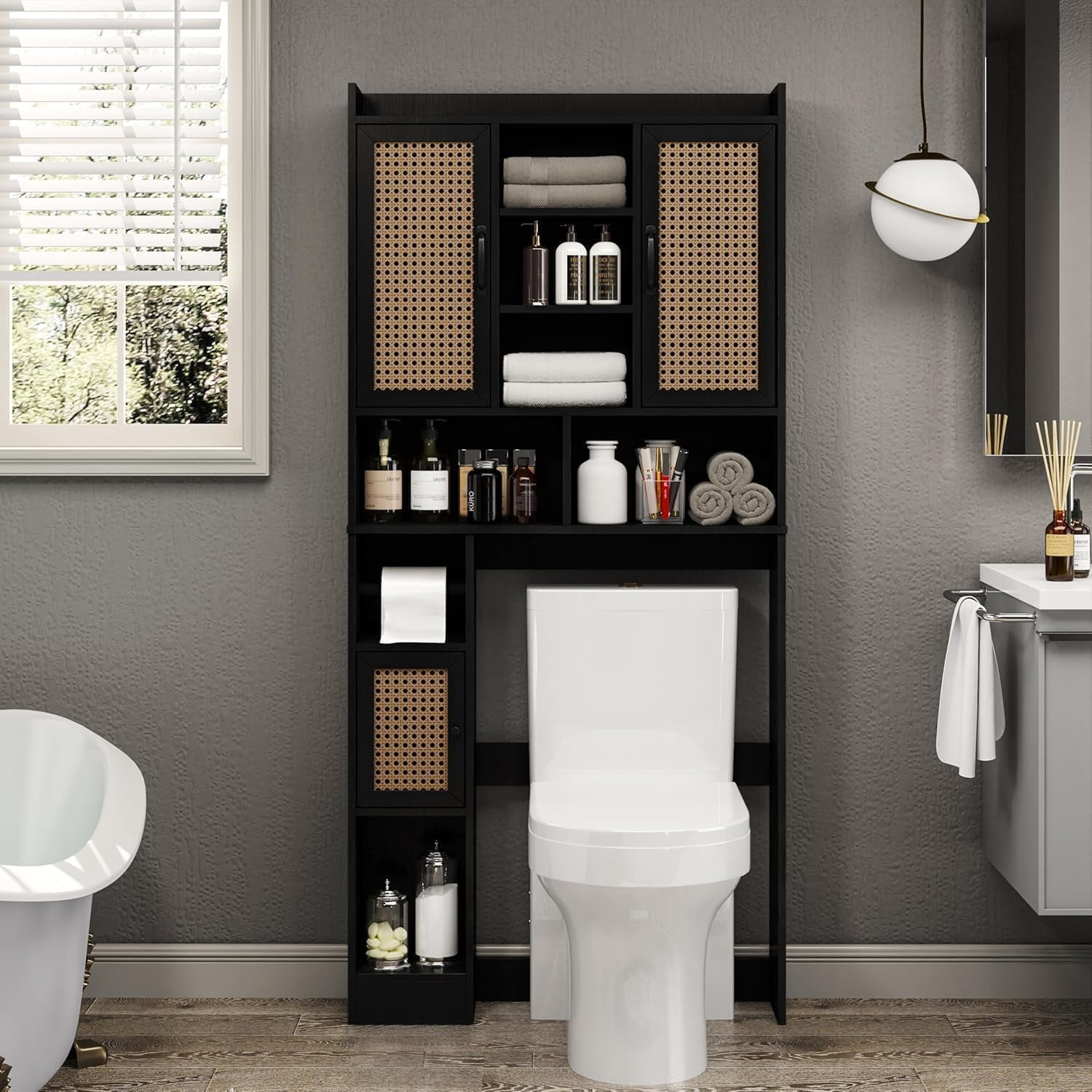 Over The Toilet Storage Black