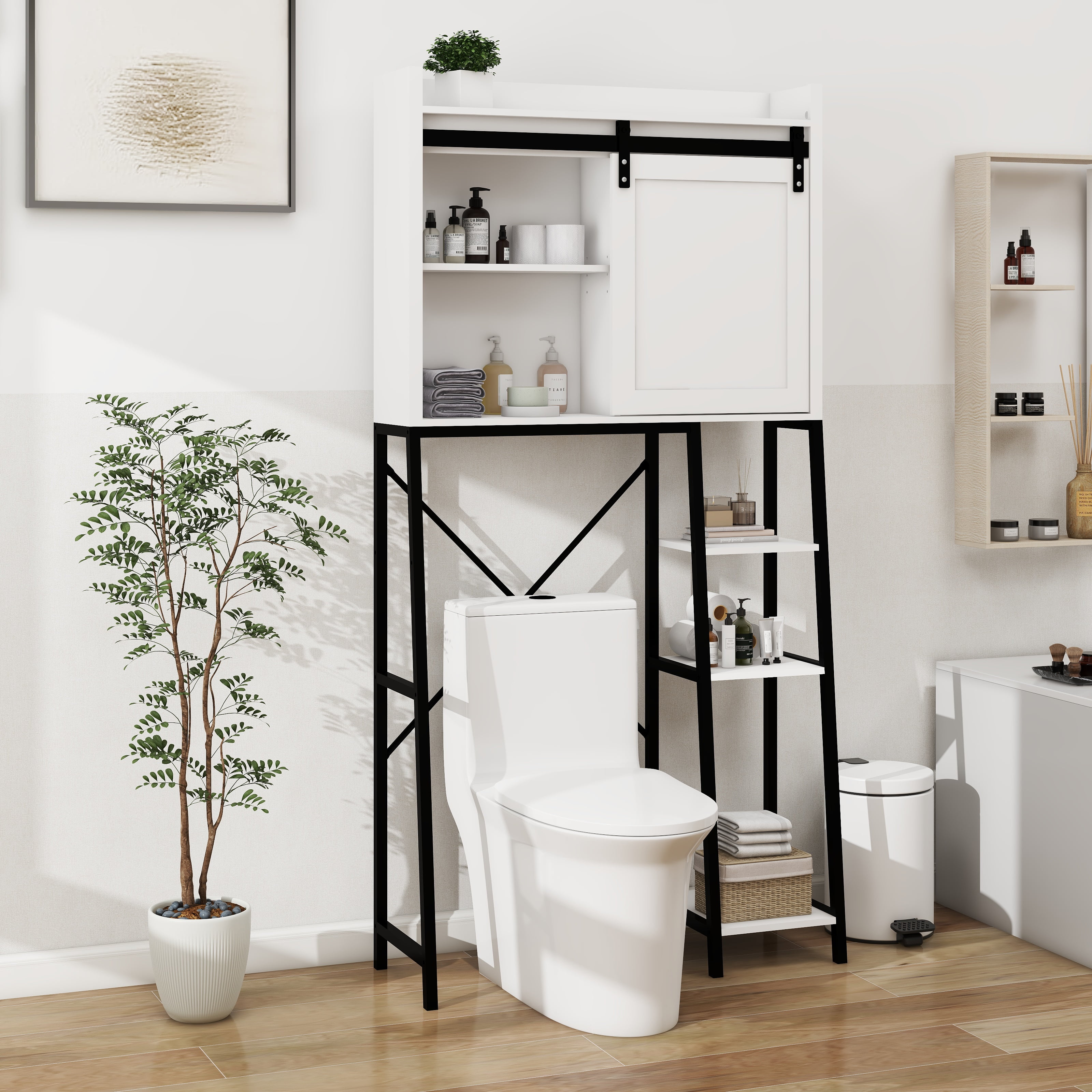 Over The Toilet Storage Cabinet, Bathroom Shelf Over Toilet, Bathroom ...
