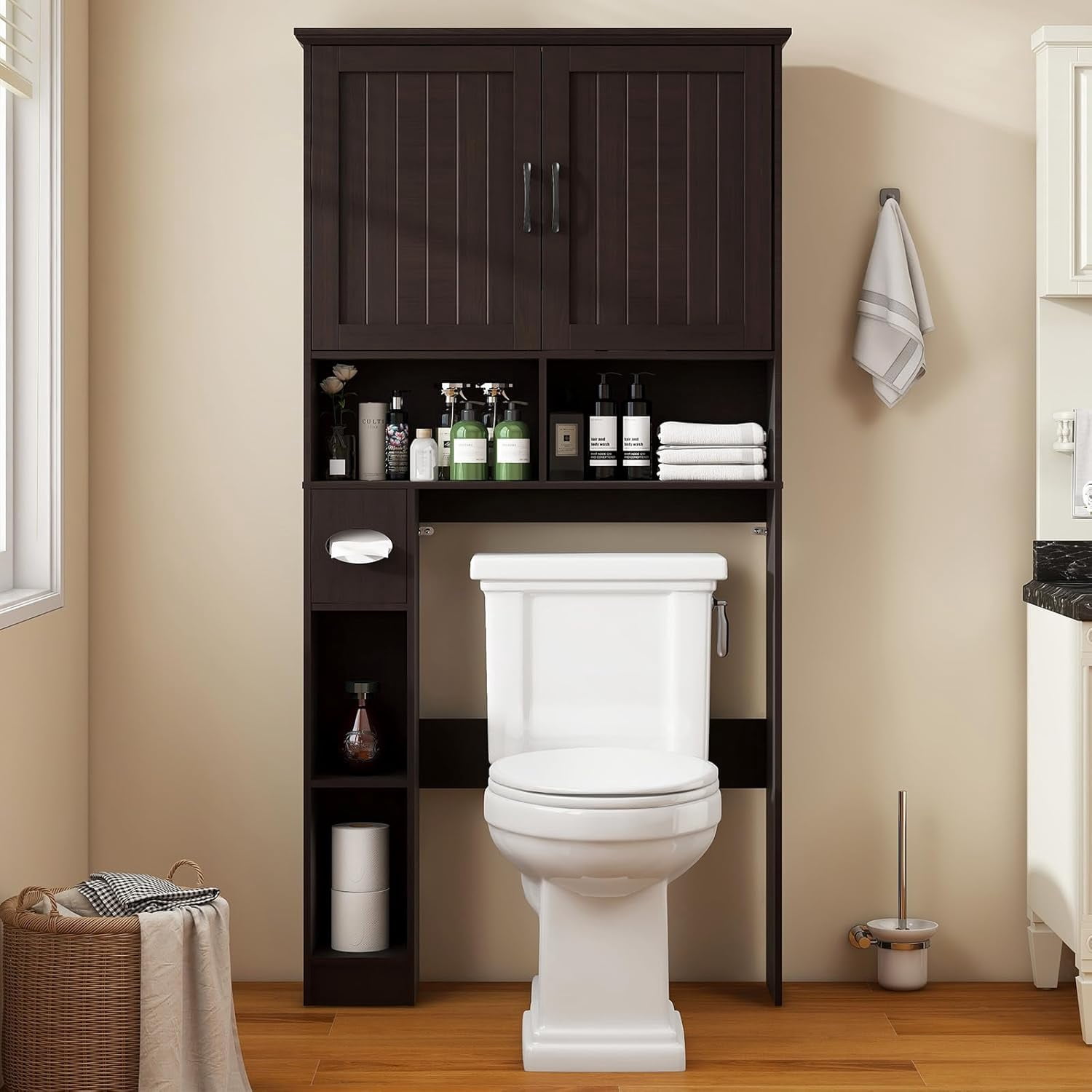 Over The Toilet Storage Cabinet, Farmhouse Storage Cabinet Over Toilet ...
