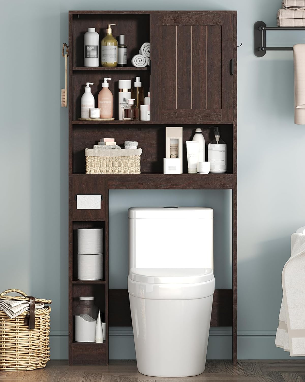 Over The Toilet Storage Cabinet, Farmhouse Storage Cabinet Over Toilet ...