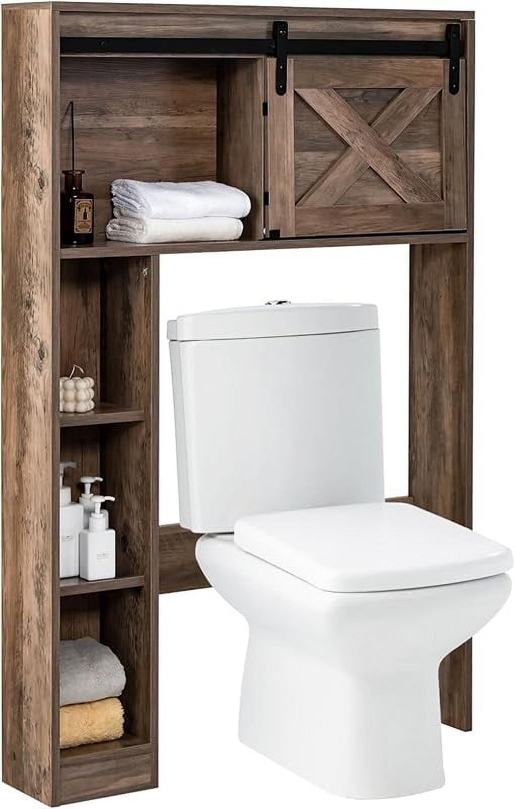 Over The Toilet Storage Cabinet - Freestanding Bathroom Organizer with ...