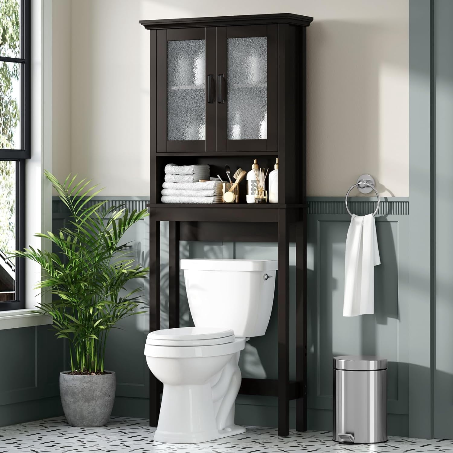 Over The Toilet Storage Cabinet, Over Toilet Bathroom Organizer with ...