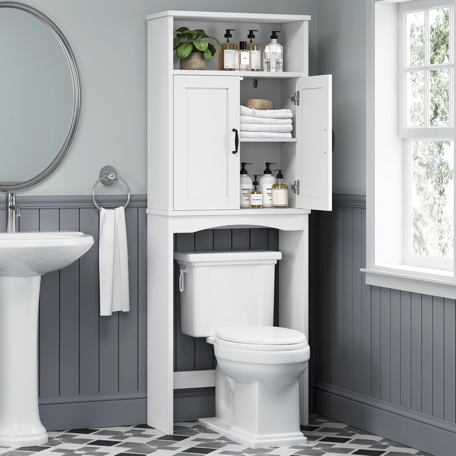 Over The Toilet Storage Cabinet, Over Toilet Storage Bathroom with ...