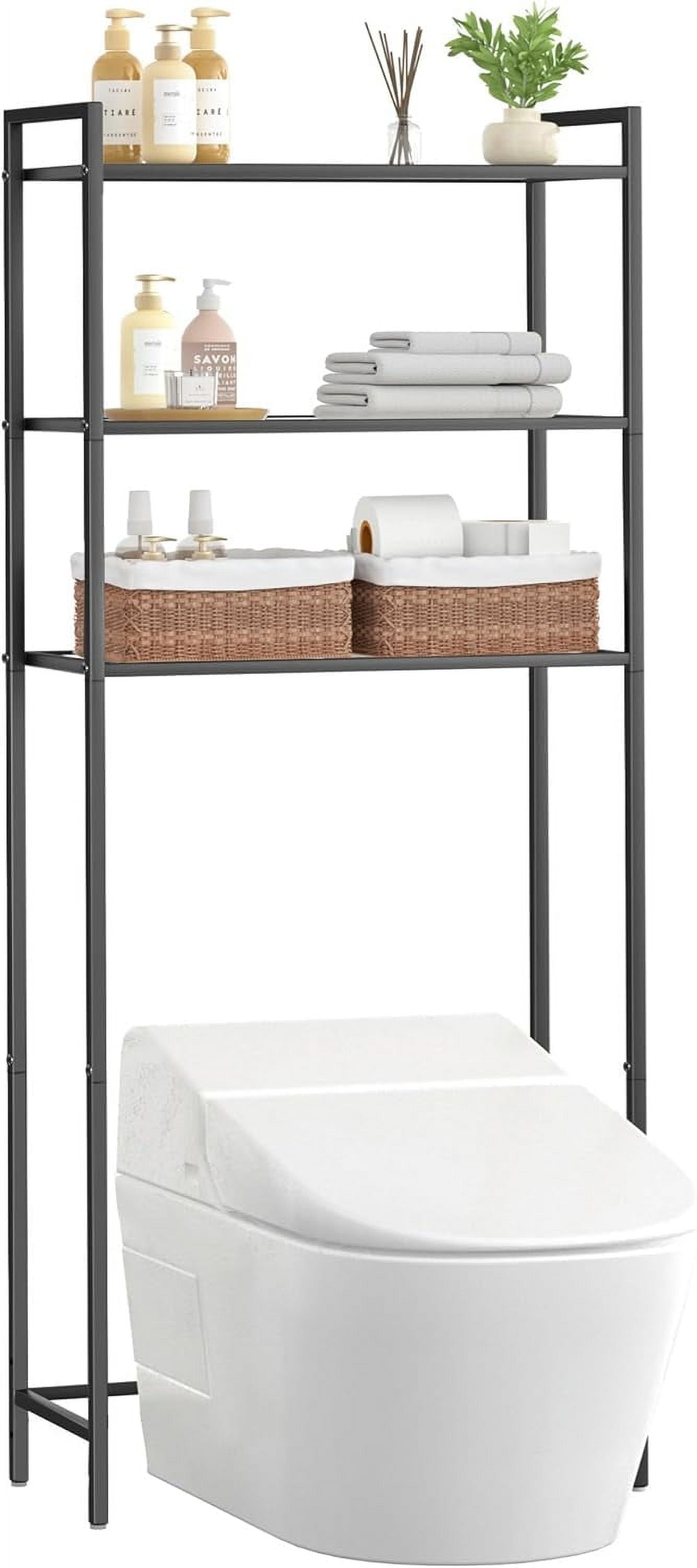 Over The Toilet Storage, Metal 3-Tier Over-The-Toilet Bathroom ...