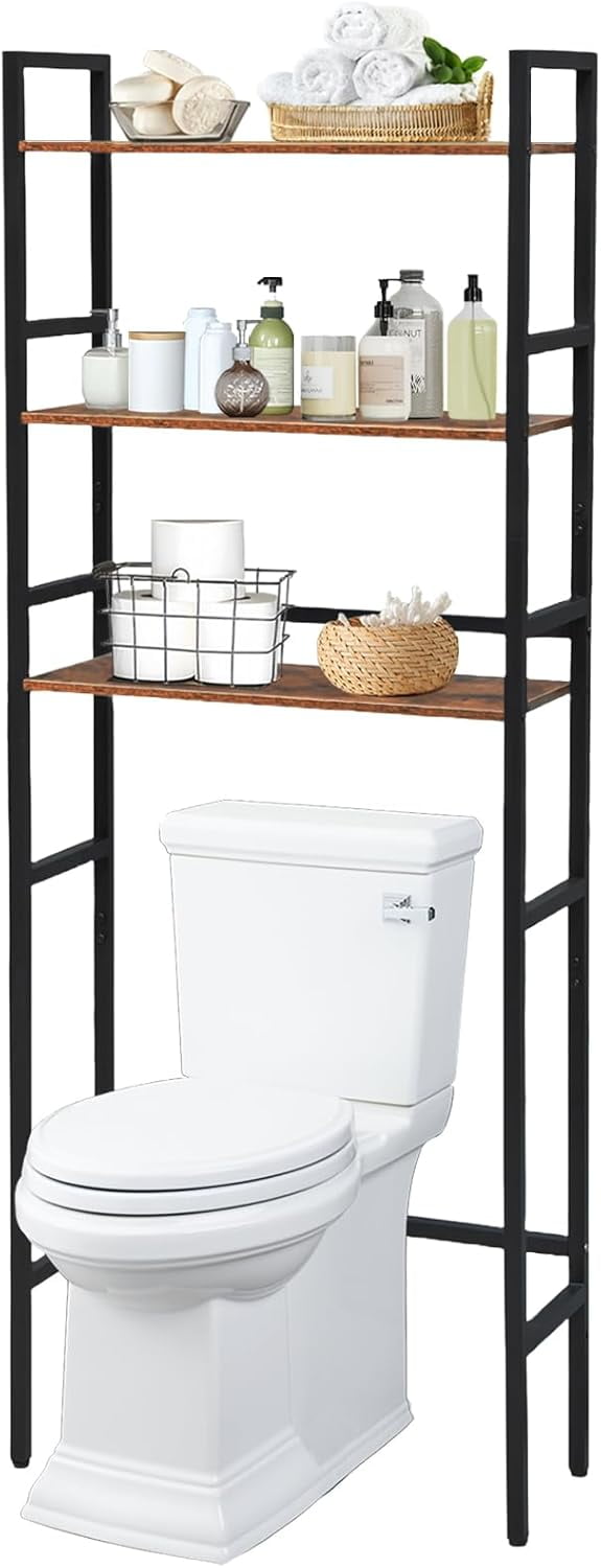 Over The Toilet Storage Rack,3-Tier Bathroom Organizer Shelf ...