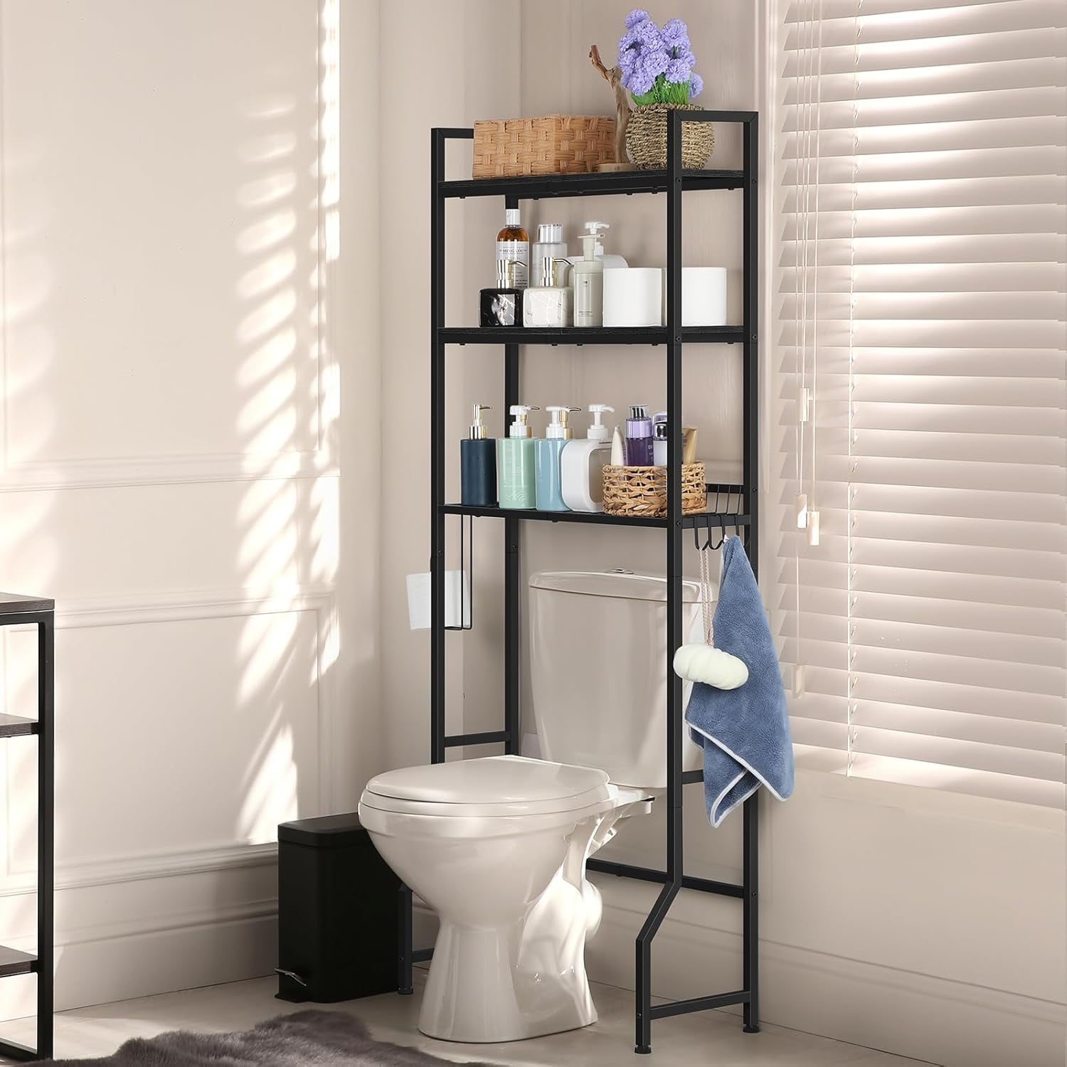 Over The Toilet Storage Over Toilet Rack Bathroom Organizer 3 Tier ...