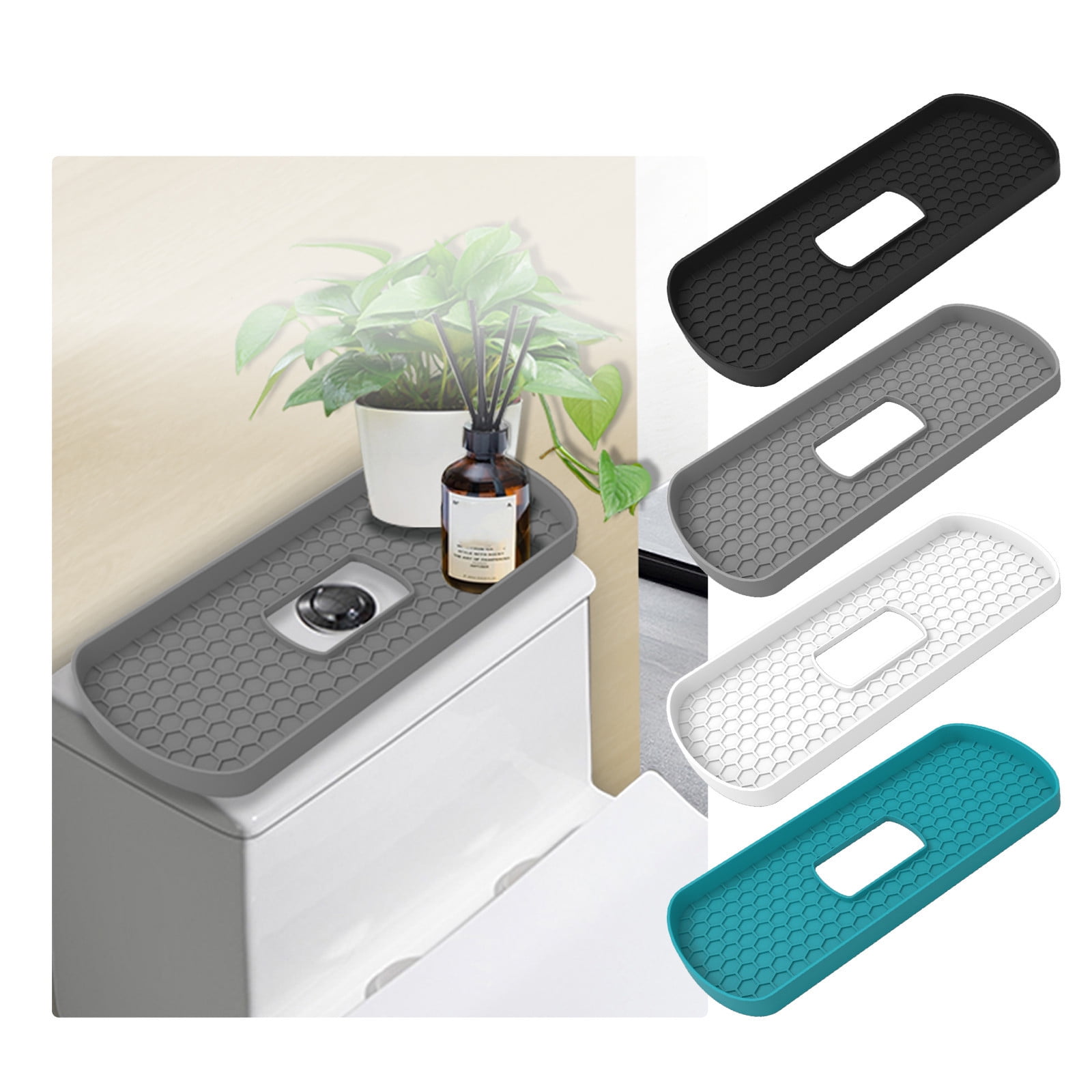 Toilet Storage Tray | Silicone Bathroom Faucet Shelf | Drainage Sink ...