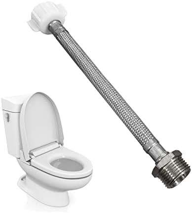 Toilet Supply Hose Extension 8inch, 7/8 Male To 7/8 Female Ballcock ...