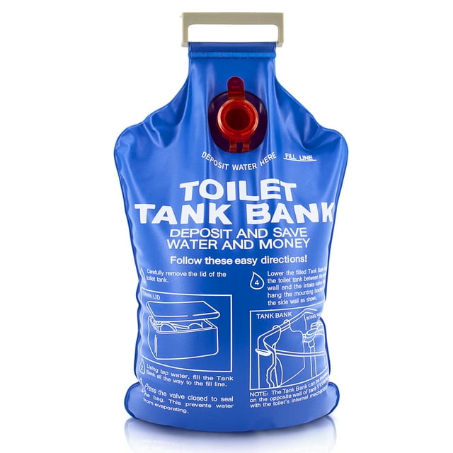 Toilet Tank Bank Water Displacement Bag - Walmart.com