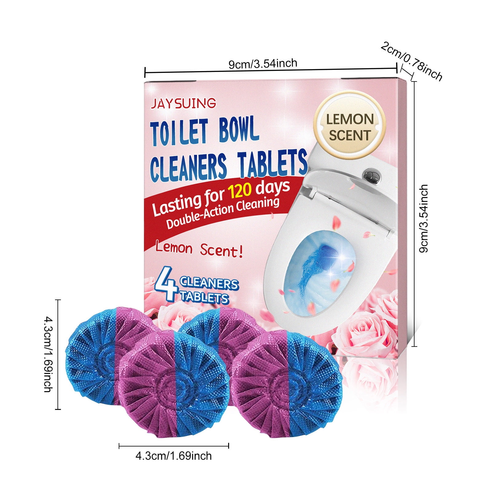 Toilet Tank Cleaner, Automatic Toilet Descaler, Toilet Mold Remover ...