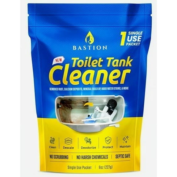 Toilet Tank Cleaner, Single Use 8oz (227g) Packet (*Not For Toilet Bowl ...