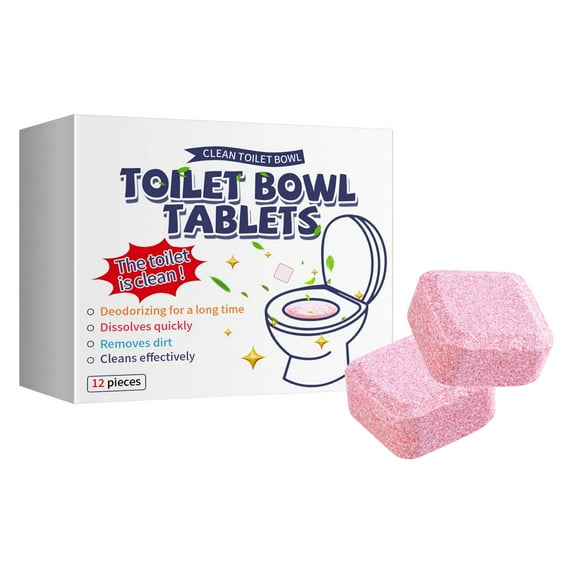 Toilet Tank Cleaning Tablets 12-Pack - Continuous Clean & Deodorize ...