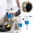 Toilet Tank Inlet Float Valve Auto Stop ABS Fill Valve Side Mount ...