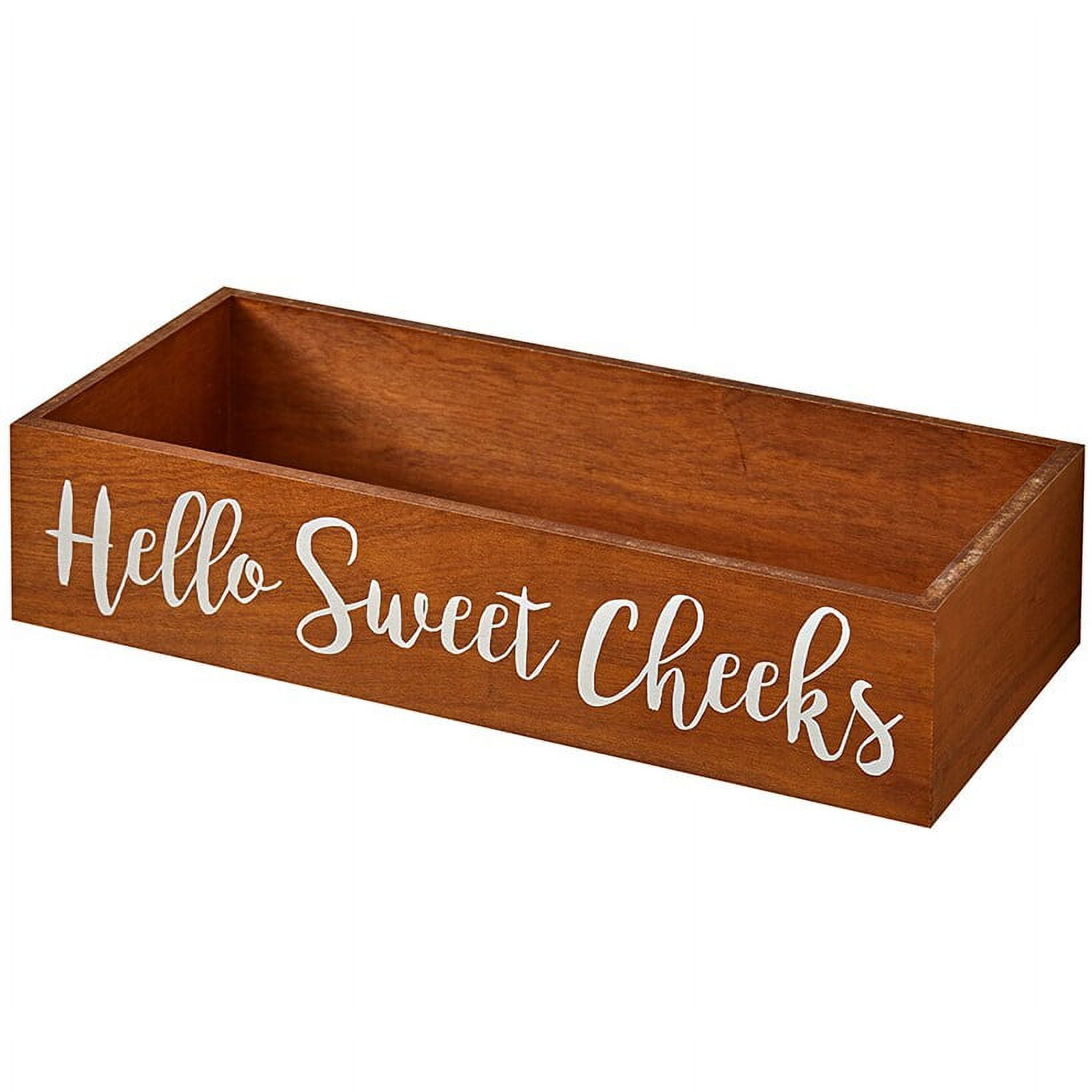 Toilet Tank Topper Tray - Hello Sweet Cheeks - Bathroom Accessory ...
