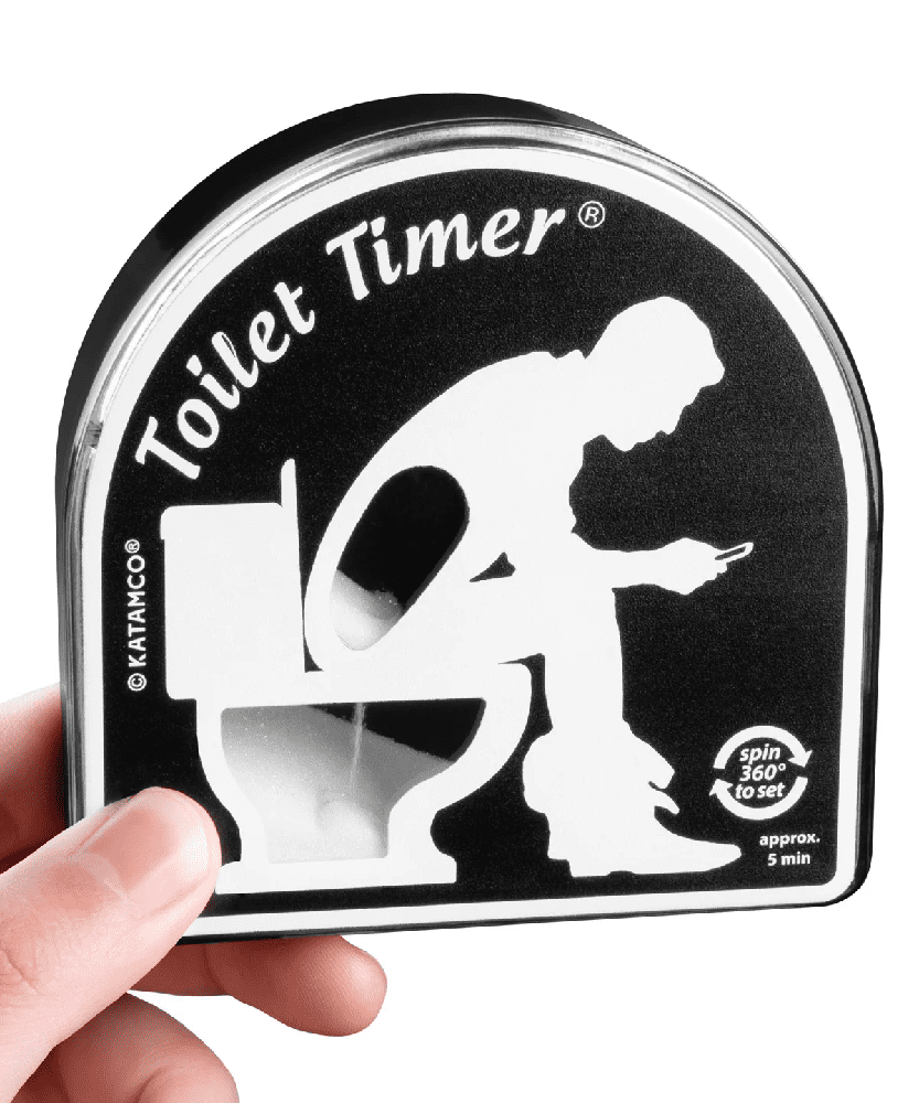 Toilet Timer – Hilarious Sand Timer Reminder to Keep Bathroom Breaks ...