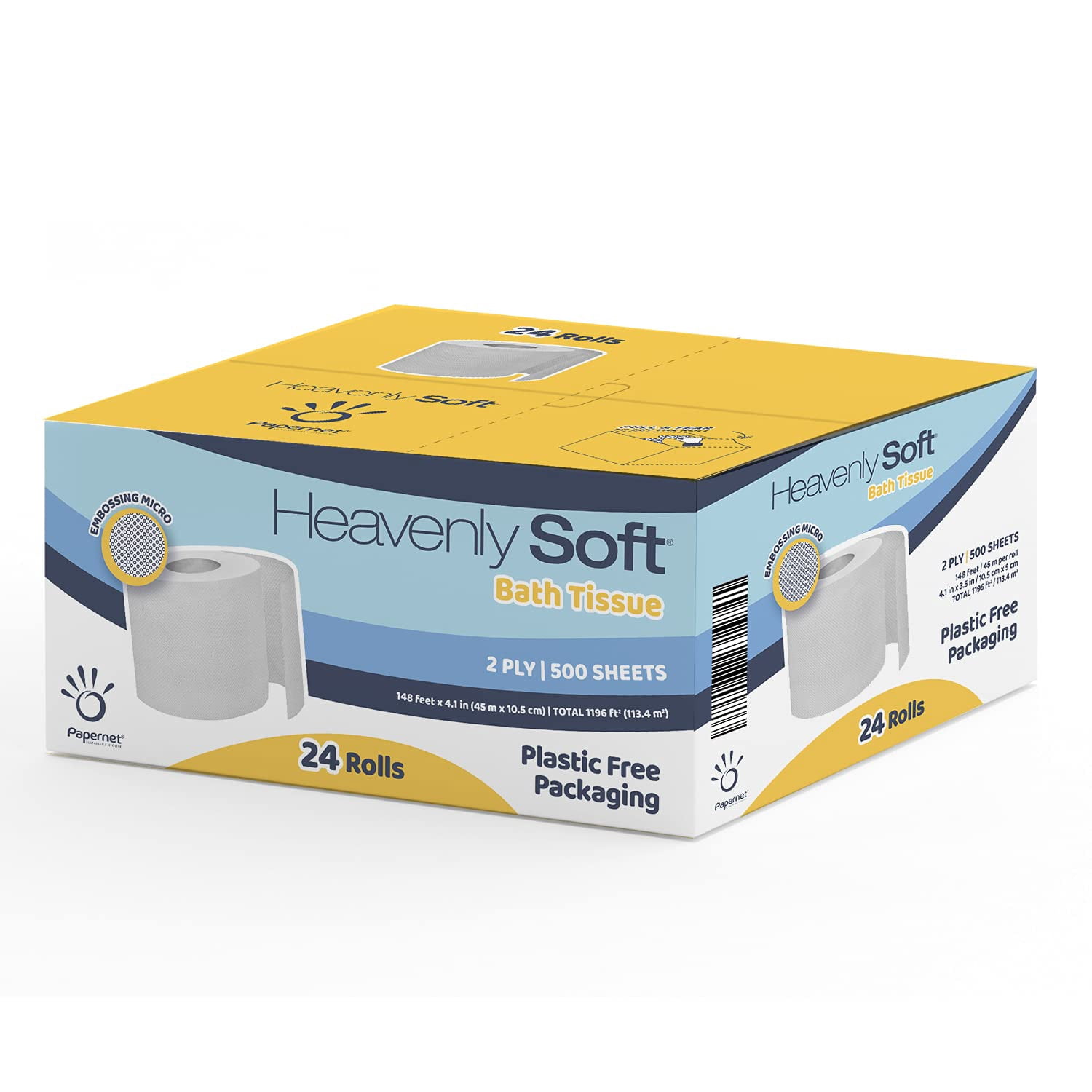 Toilet Tissue 24 Rolls with 500 sheets Powered by Heavenly Soft ...