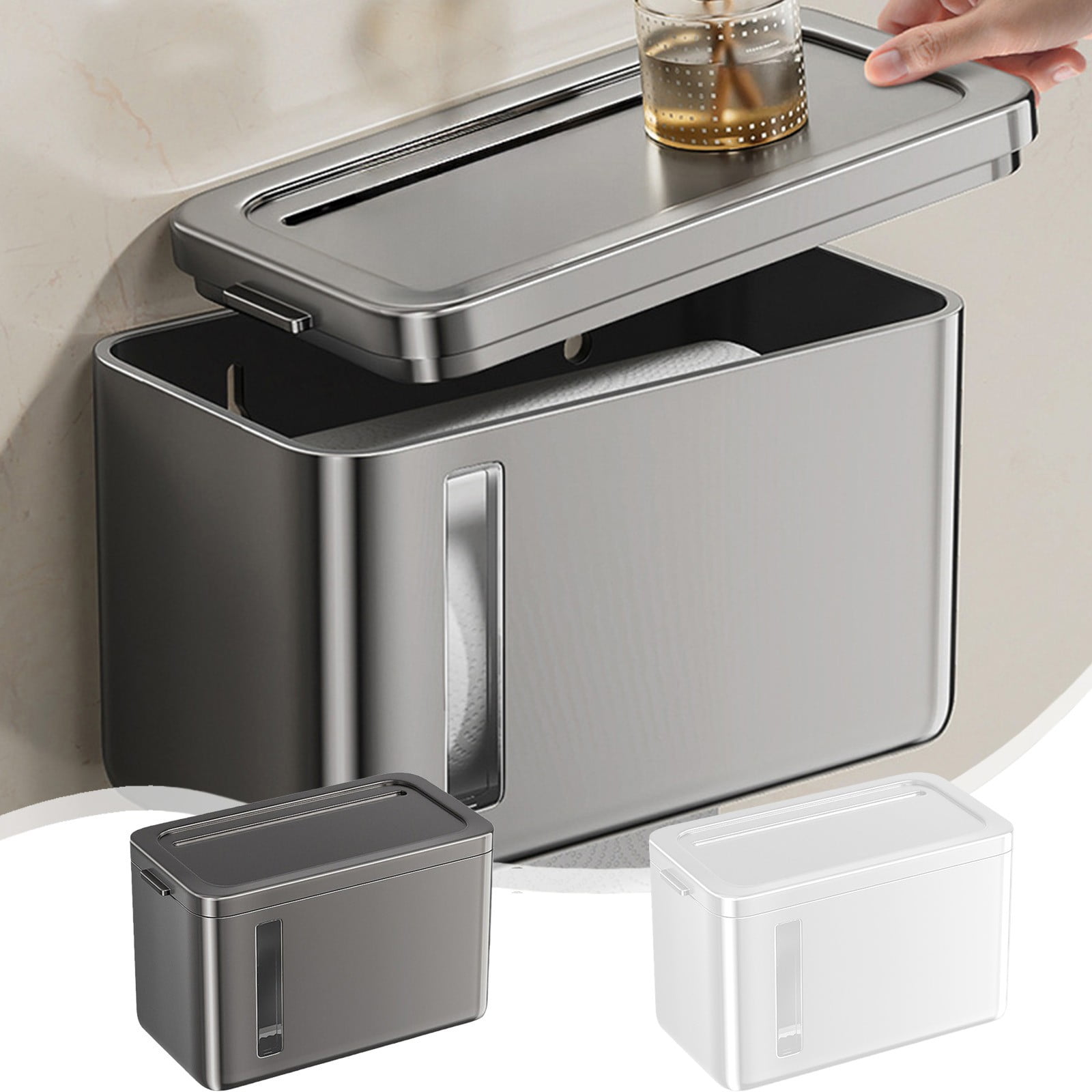 Toilet Tissue Box, Waterproof Bathroom Paper Holder, Visual Window ...