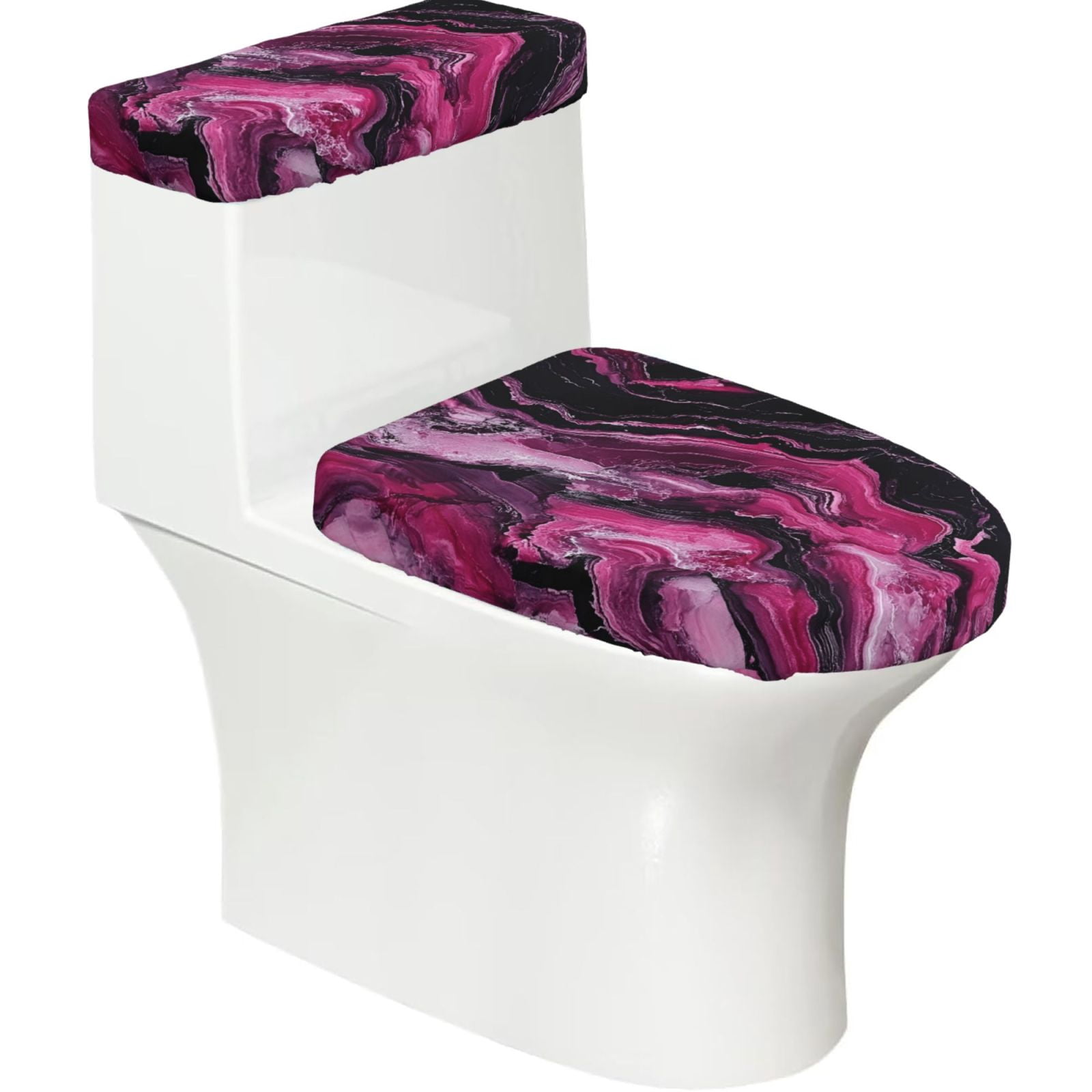 Toilet Trim Two-Piece Set With Reusable Elastic Edges For Easy Cleaning ...