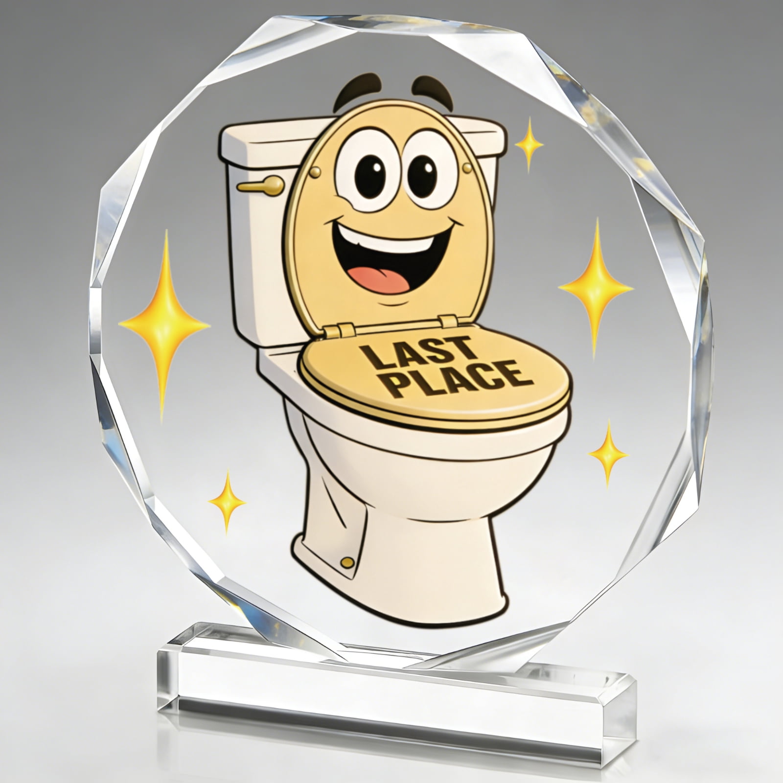 Toilet Trophy - Acrylic Championship Trophy Award, 4.72x5.27 Inch ...