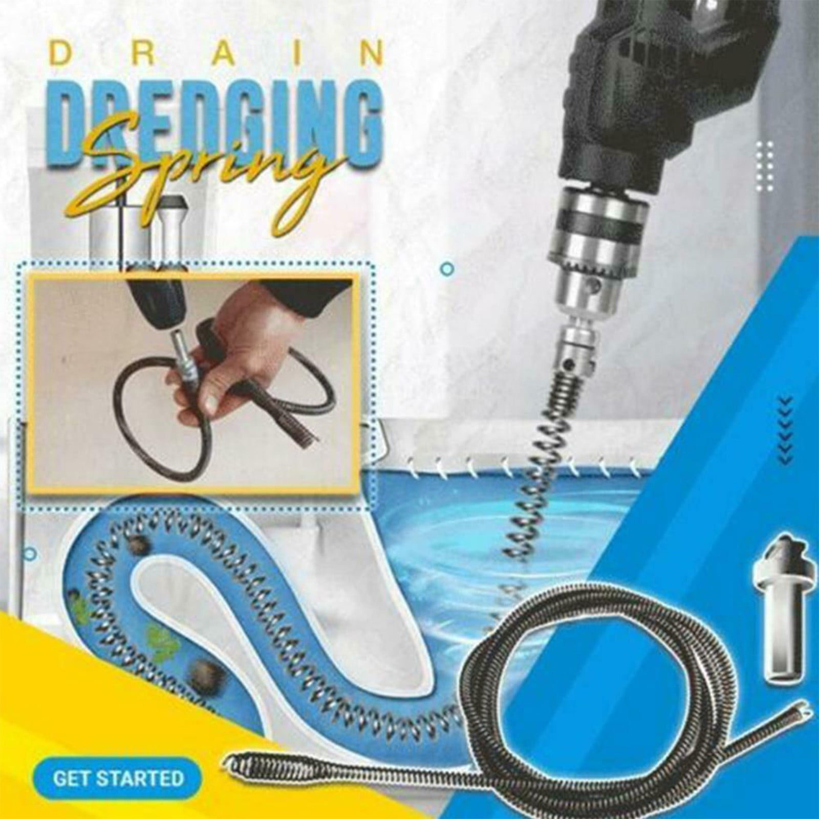 Toilet Unclogger Tool - Heavy-Duty 65 Manganese Steel Spring, S-Curve ...