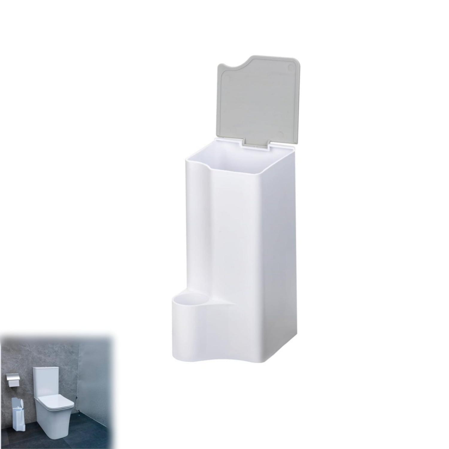 Toilet Wand Holder,6.7x3In Resuable Toilet Bowl Cleaner Holder for ...