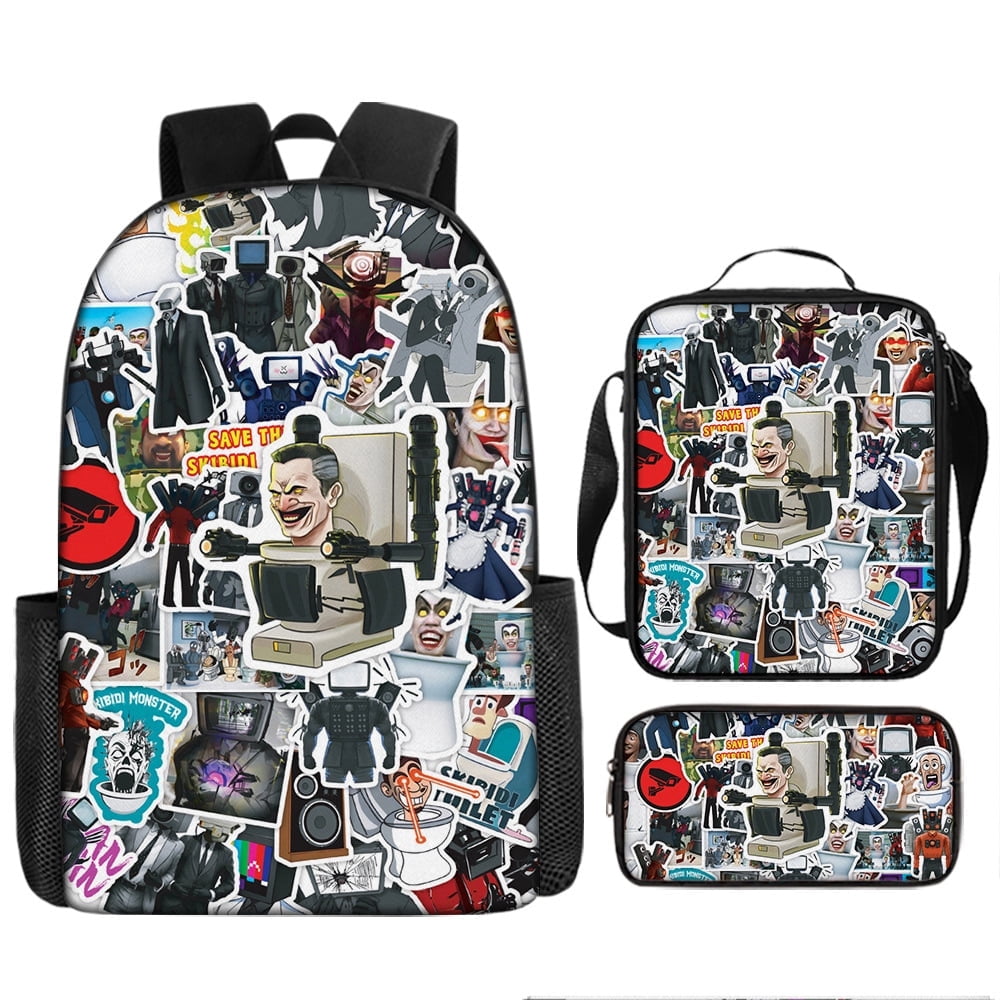 Toilet and monitor skibidi toilet game backpack crossbody bag backpack ...