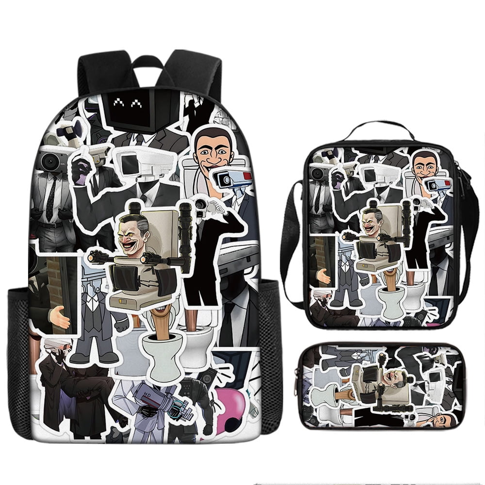 Toilet and monitor skibidi toilet game backpack crossbody bag backpack ...