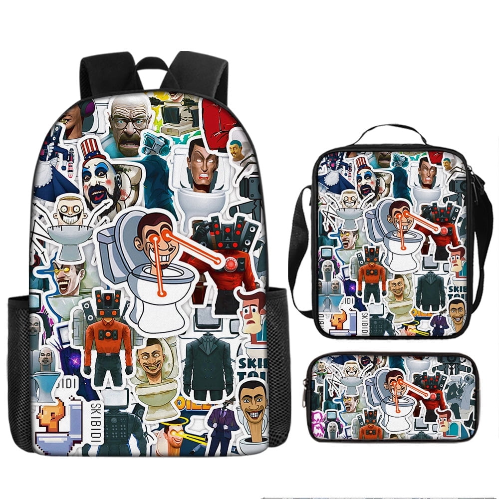 Toilet and monitor skibidi toilet game backpack crossbody bag backpack ...